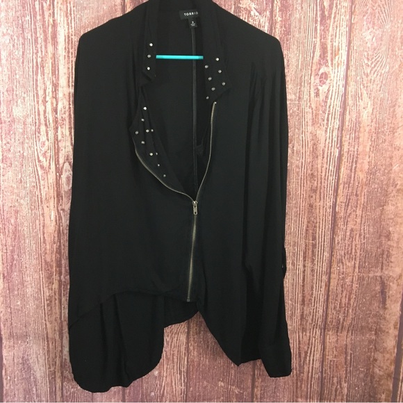 torrid | Jackets & Coats | Torrid Black Jacket With Studs | Poshmark